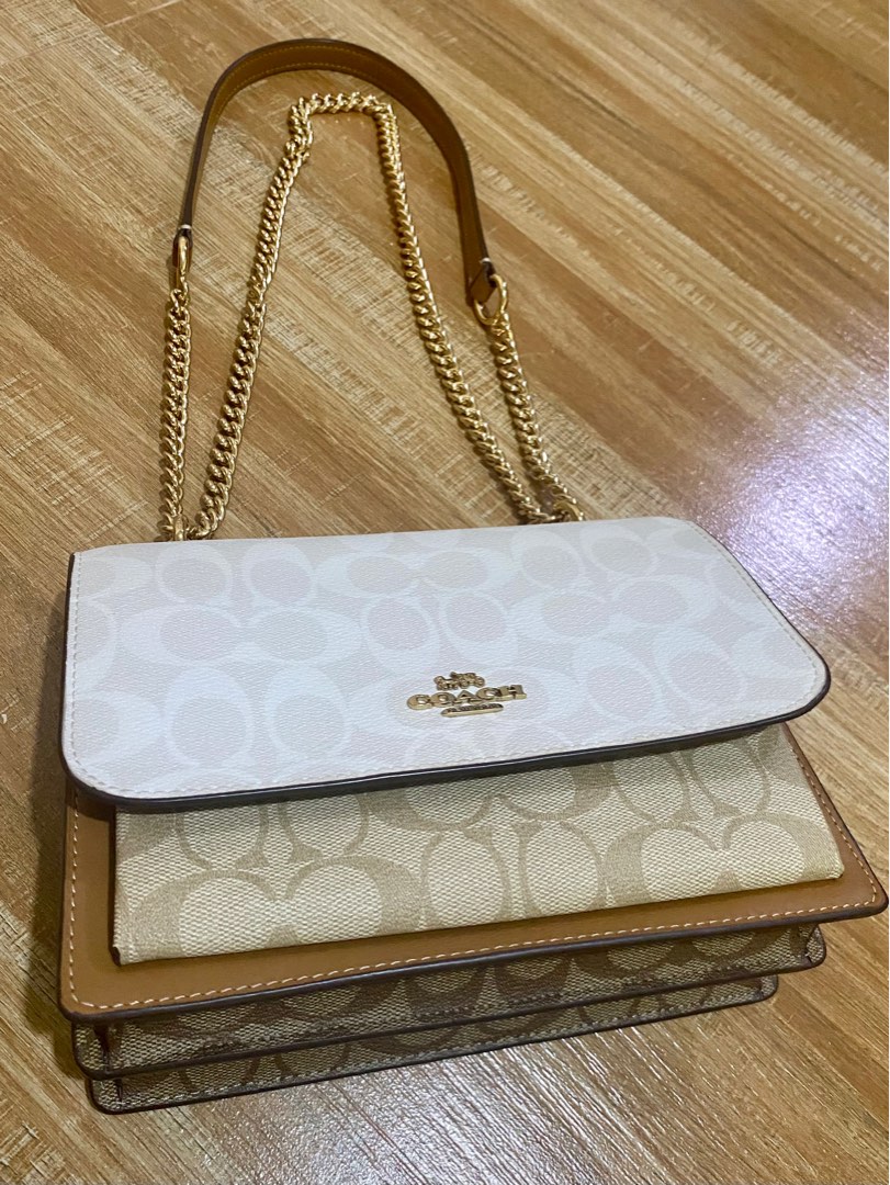 COACH Klare Tricolor 2 way bag, Luxury, Bags & Wallets on Carousell