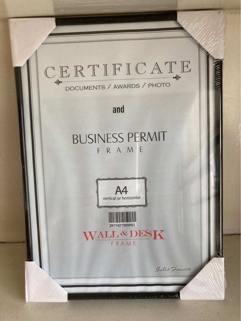 Colin Certificate Frame on Carousell