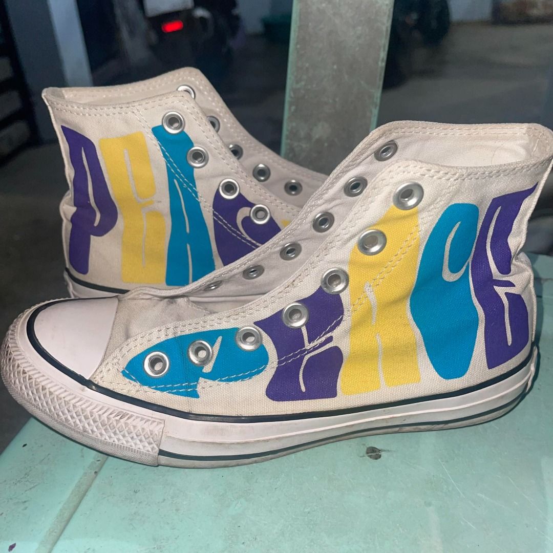 Converse Empowered Peace High Cut in White Limited Edition on Carousell