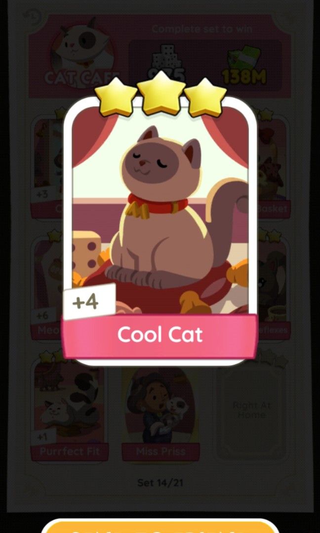 cool cat, meow open, whisker basket, monopoly cards, Video Gaming ...