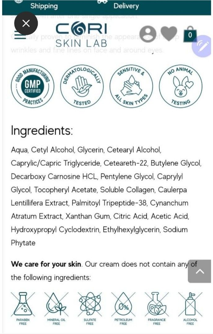 CORI Skin Lab Advanced Healing Cream, Beauty & Personal Care, Face ...