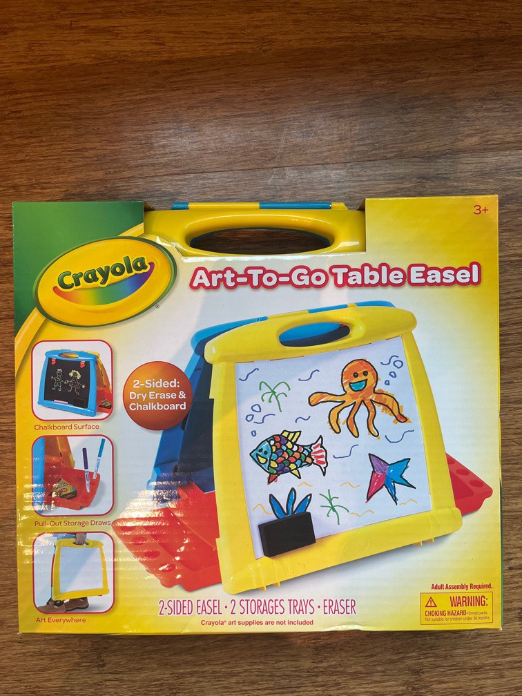 Crayola Art-to-Go Table Easel, Babies & Kids, Infant Playtime on Carousell