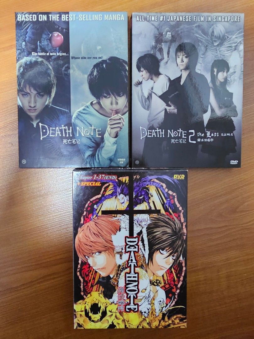 Death Note VCD & Death Note 2 DVD & Death Note Anime DVD, Hobbies ...