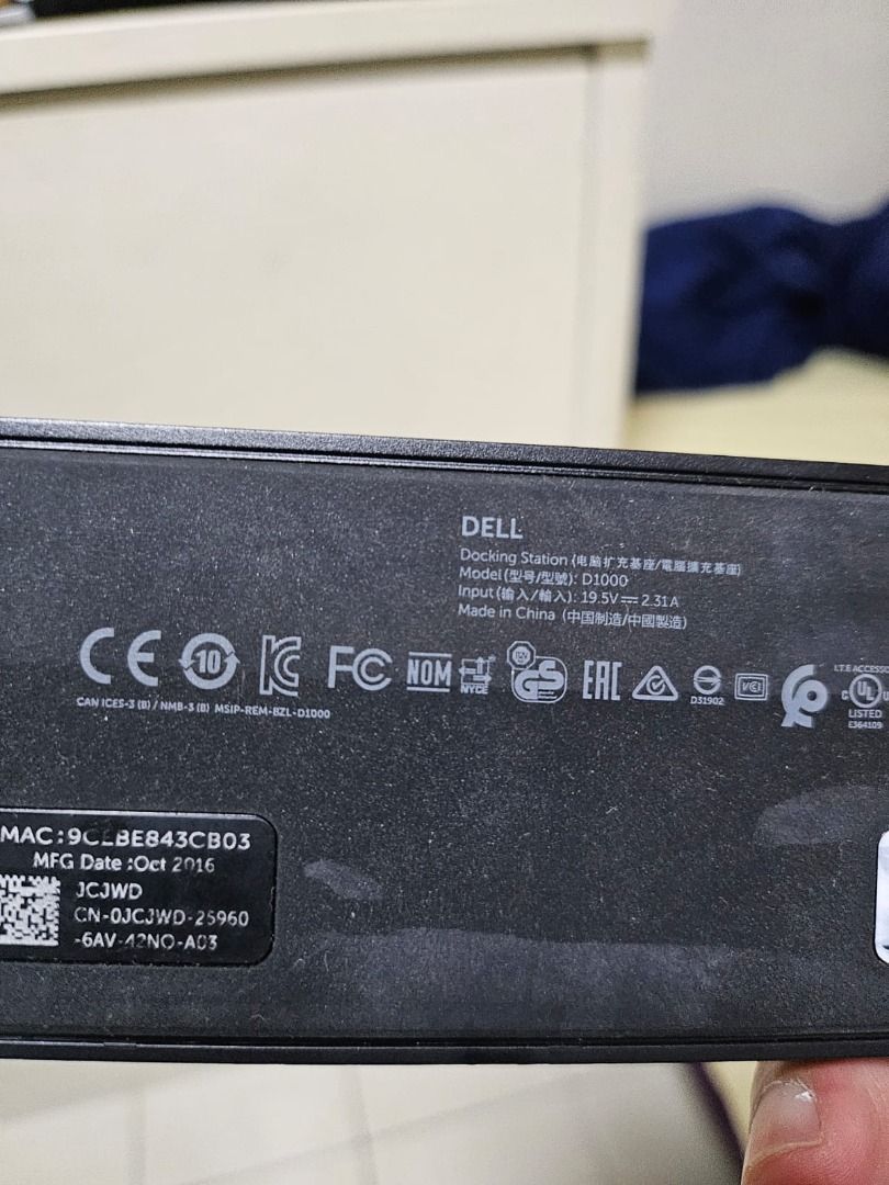 Dell D1000 Docking Station, Computers & Tech, Parts & Accessories ...