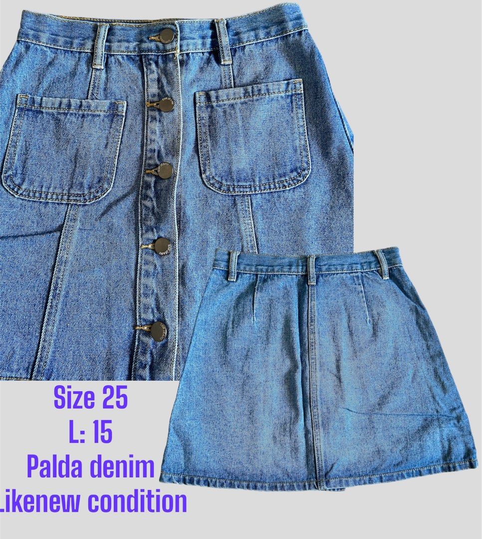 DENIM PALDA LIKE NEW, Women's Fashion, Bottoms, Skirts on Carousell