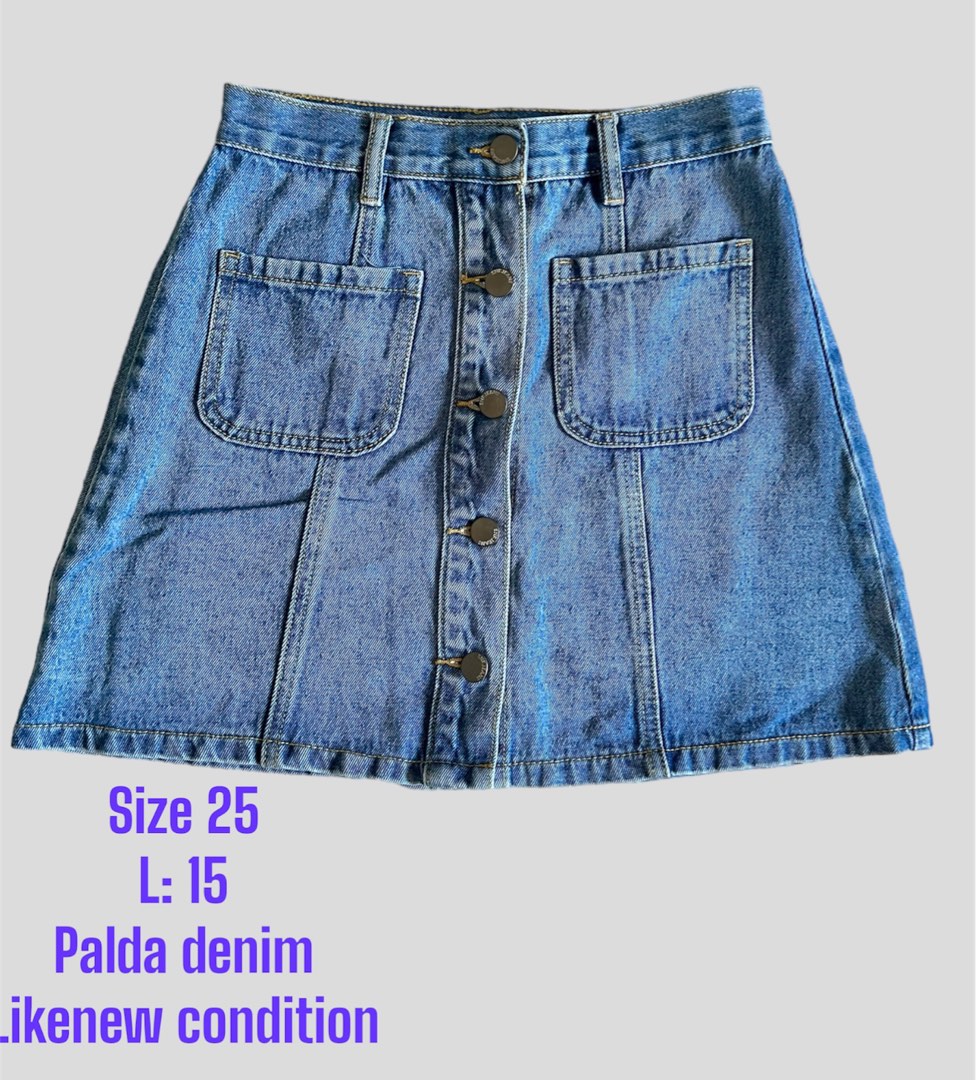 DENIM PALDA LIKE NEW, Women's Fashion, Bottoms, Skirts on Carousell