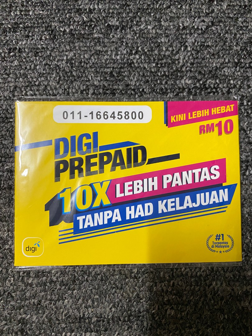 Digi Prepaid VIP Number, Mobile Phones & Gadgets, Mobile & Gadget Accessories, Sim Cards on ...