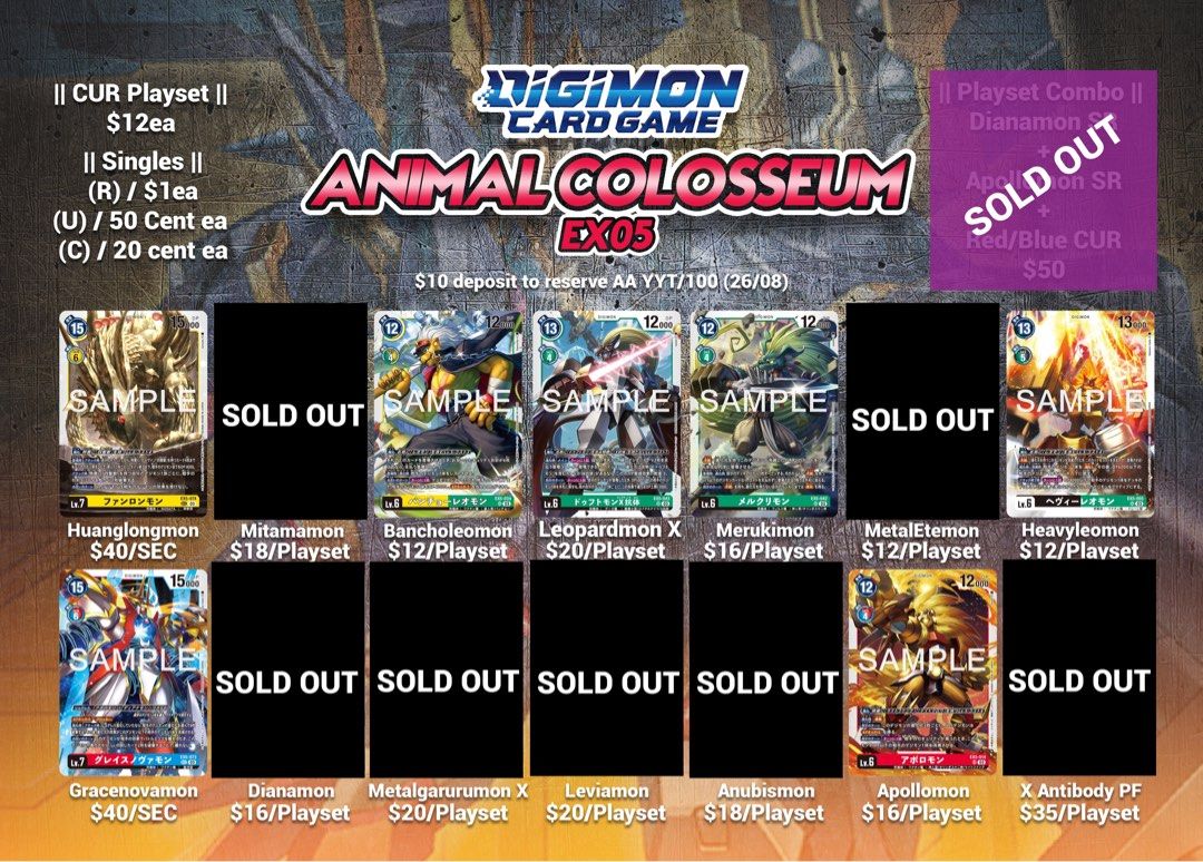 Digimon EX05 Playset PO, Hobbies & Toys, Toys & Games on Carousell