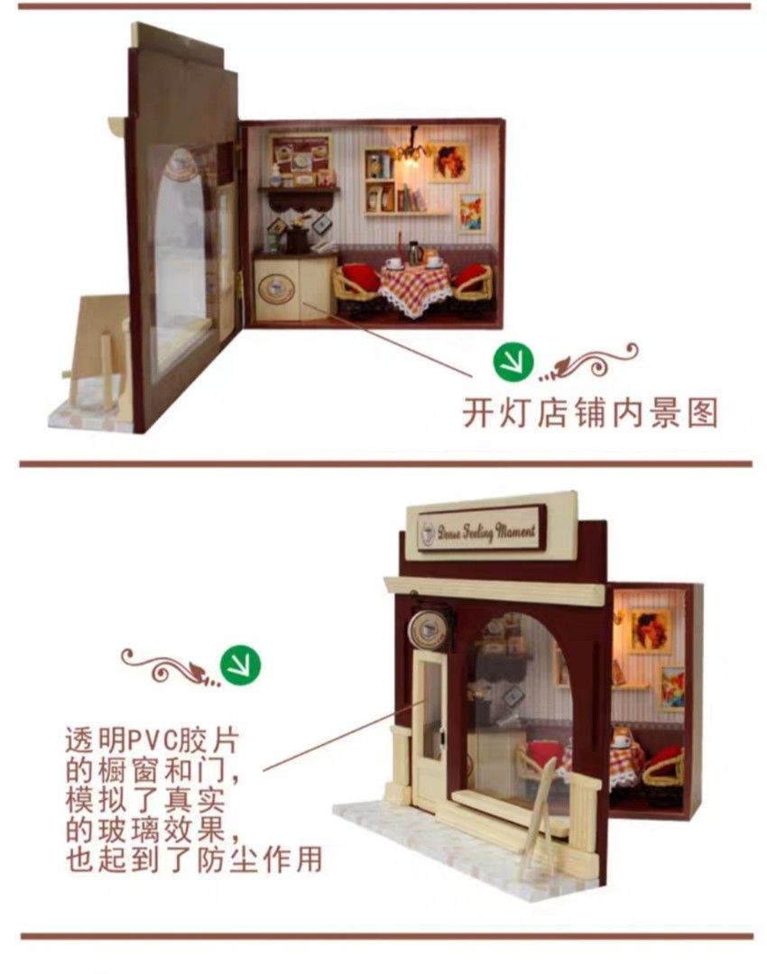 DIY Mini Doll House Miniature Model - Dense Feeling Moment, Hobbies ...