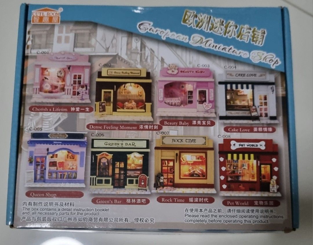 DIY Mini Doll House Miniature Model - Dense Feeling Moment, Hobbies ...