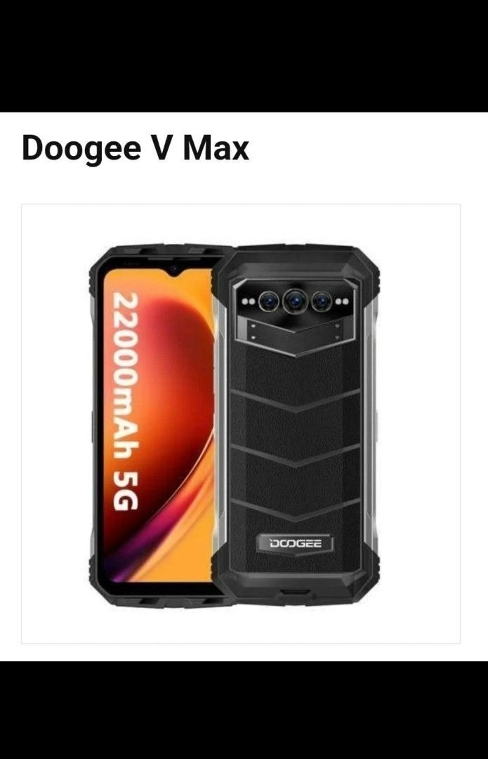 DOOGEE V MAX 5G Rugged Phone 12Gb + 256Gb 108MP + Night Vision Cam ...