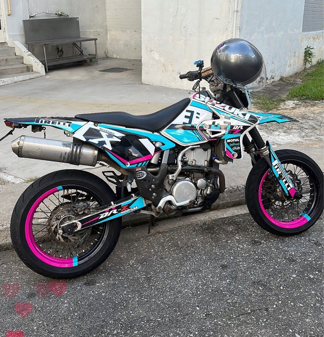 DRZ SM400, Motorcycles, Motorcycles for Sale, Class 2A on Carousell