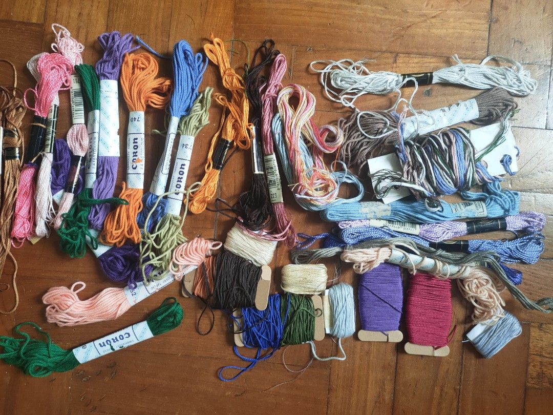 Embroidery threads, Hobbies & Toys, Stationery & Craft, Craft Supplies ...