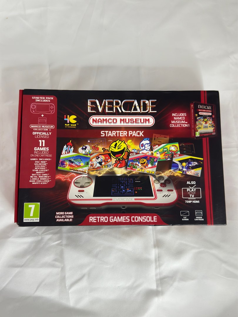 Evercade Starter Pack + Namco Museum Collection 1, Video Gaming, Video ...