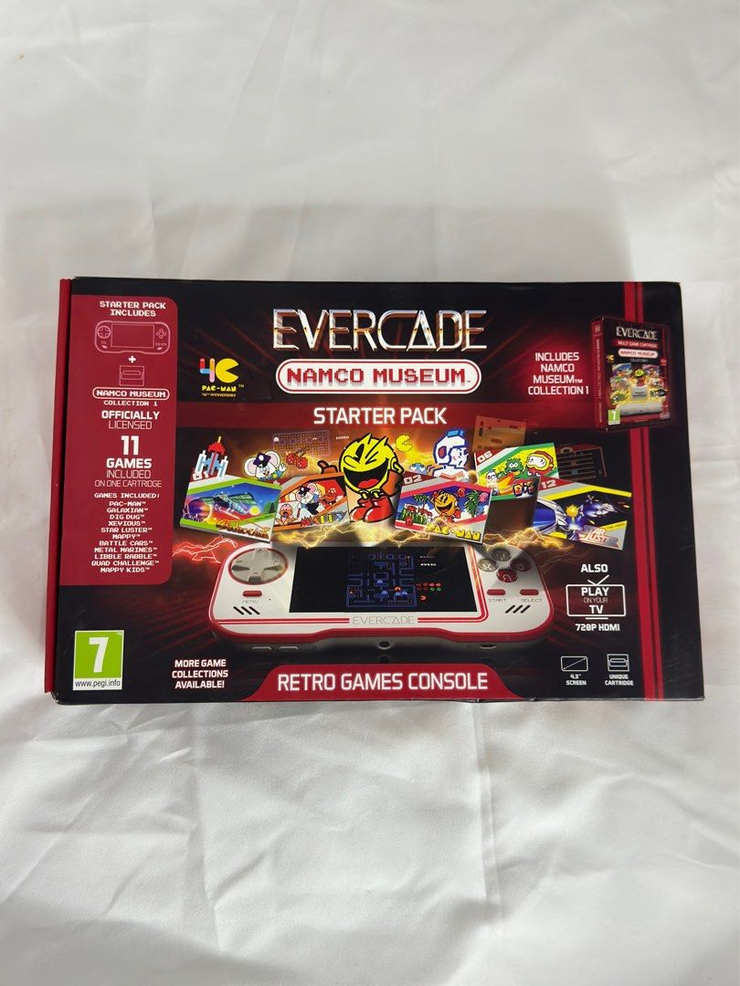 Evercade Starter Pack + Namco Museum Collection 1, Video Gaming, Video ...