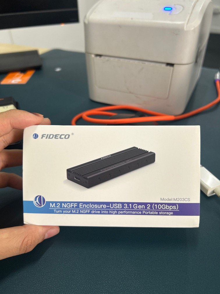 FIDECO M.2 NGFF ENCLOSURE USB3.1, Computers & Tech, Parts & Accessories ...