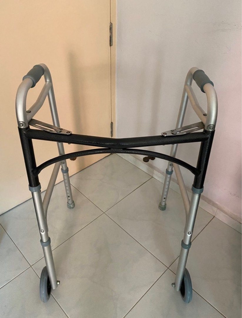 Foldable walking frame/ Walker, Health & Nutrition, Assistive ...