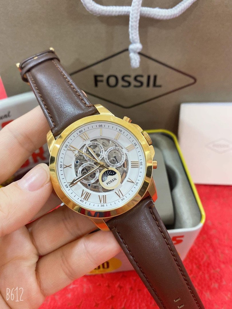 FOSSIL AUTOMATIC LEATHER STRAP BROWN AUTHENTIC WATCH on Carousell