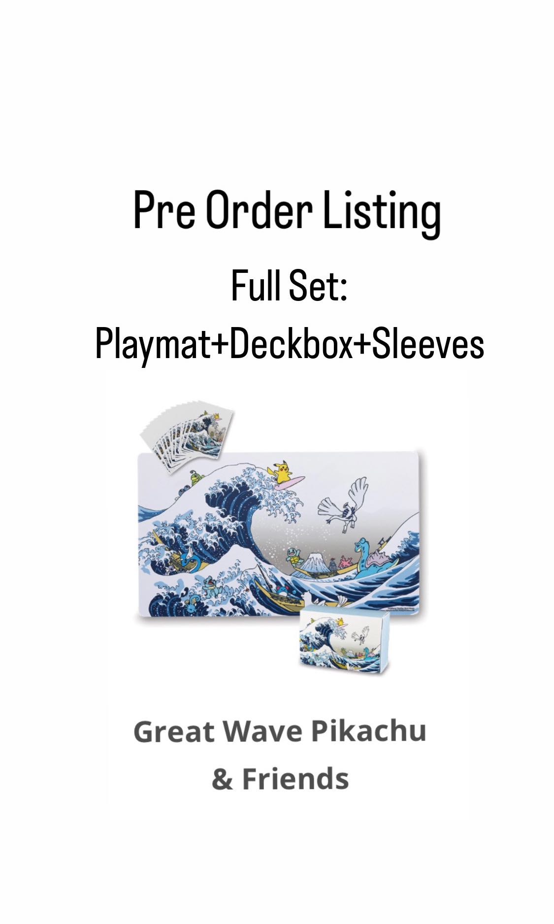 (Last 2 left) FULL SET- Great Waves Pikachu & Lugia - Pokemon Pre Order ...