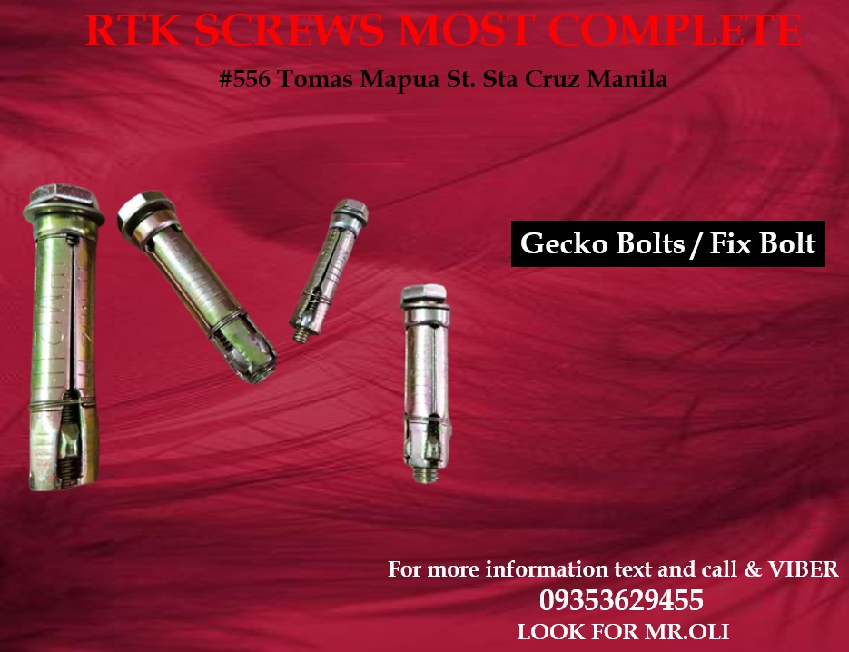 Gecko Bolts / Fix Bolt on Carousell