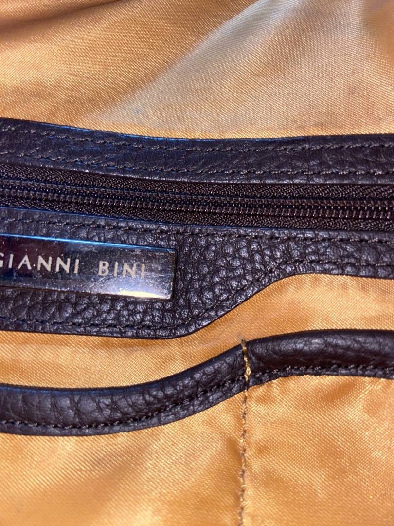Gianni Bini Brown Leather Shoulder Bag, Women's Fashion, Bags & Wallets ...