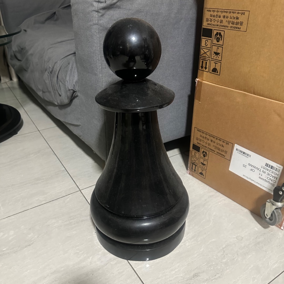 Giant jumbo pawn chess art piece, Furniture & Home Living, Furniture ...