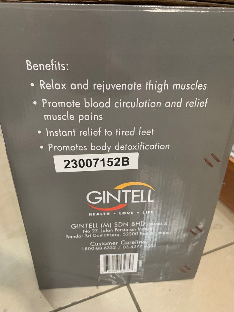 Gintell foot massager, Health & Nutrition, Massage Devices on Carousell
