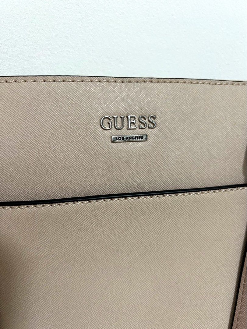 GUESS BEIGE TOTE BAG on Carousell