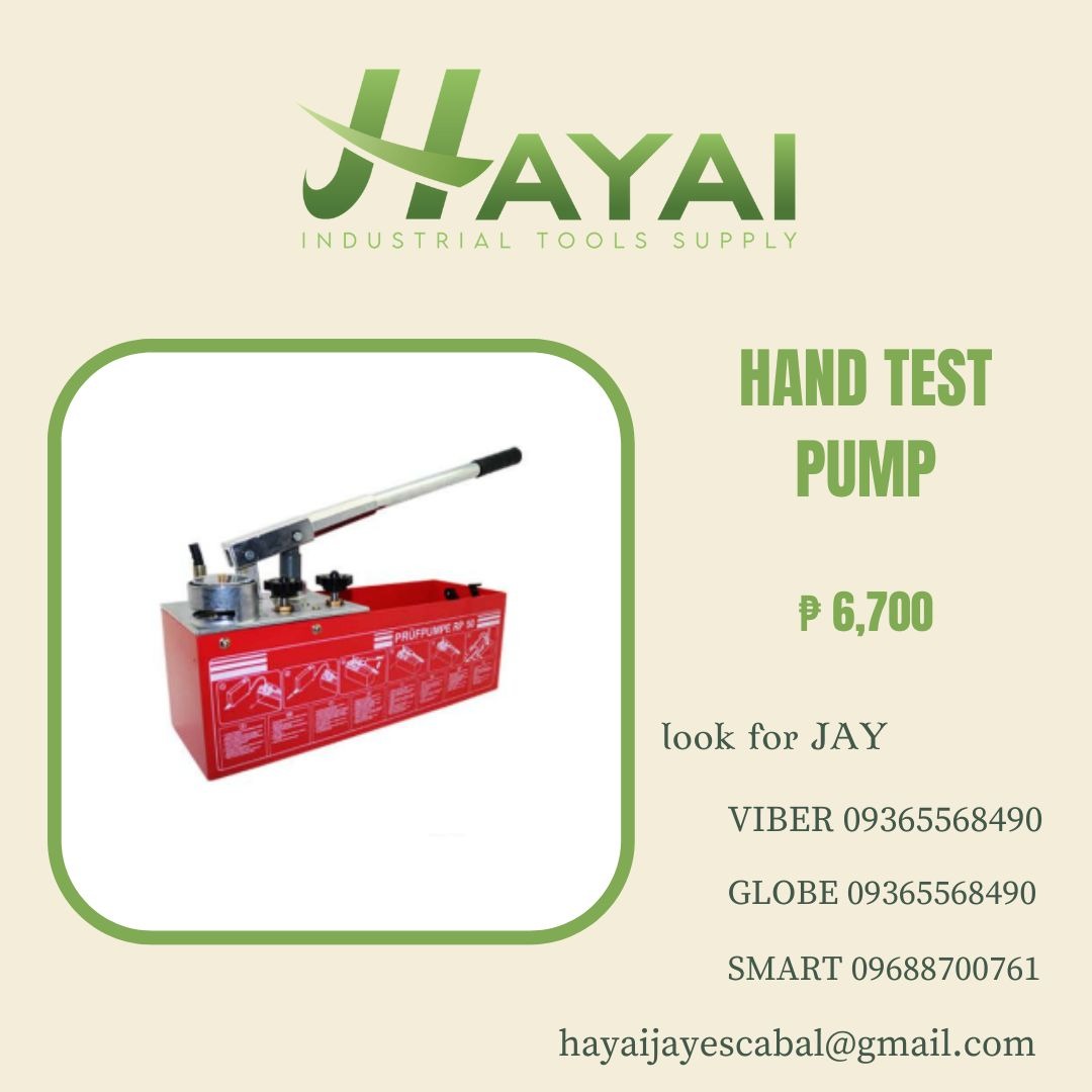 HAND TEST PUMP on Carousell