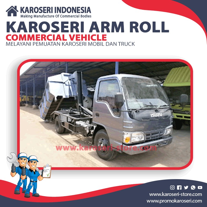 Harga Arm Roll - Karoseri Truk Sampah || Industri Karoseri Bekasi ...