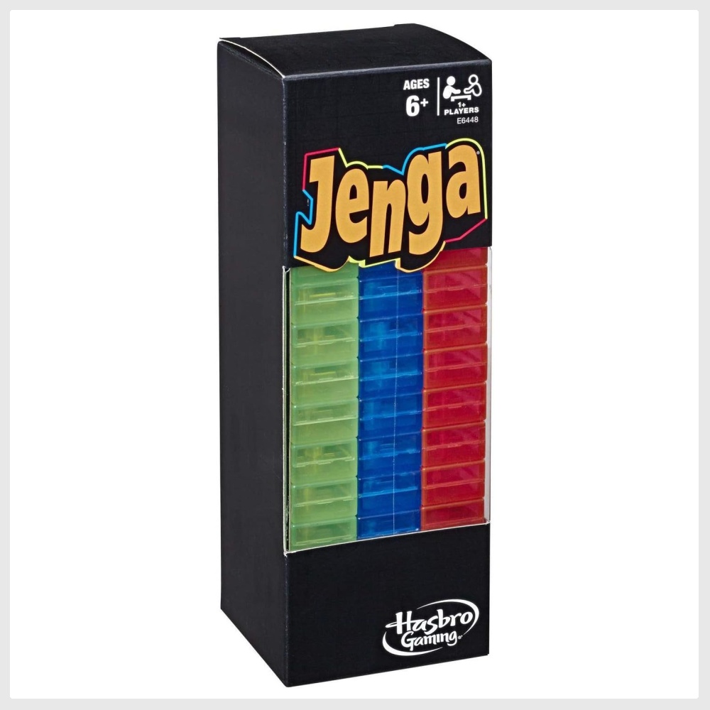 Hasbro Jenga Neon Pop Building Blocks Tumbling Tower Game, Hobbies ...