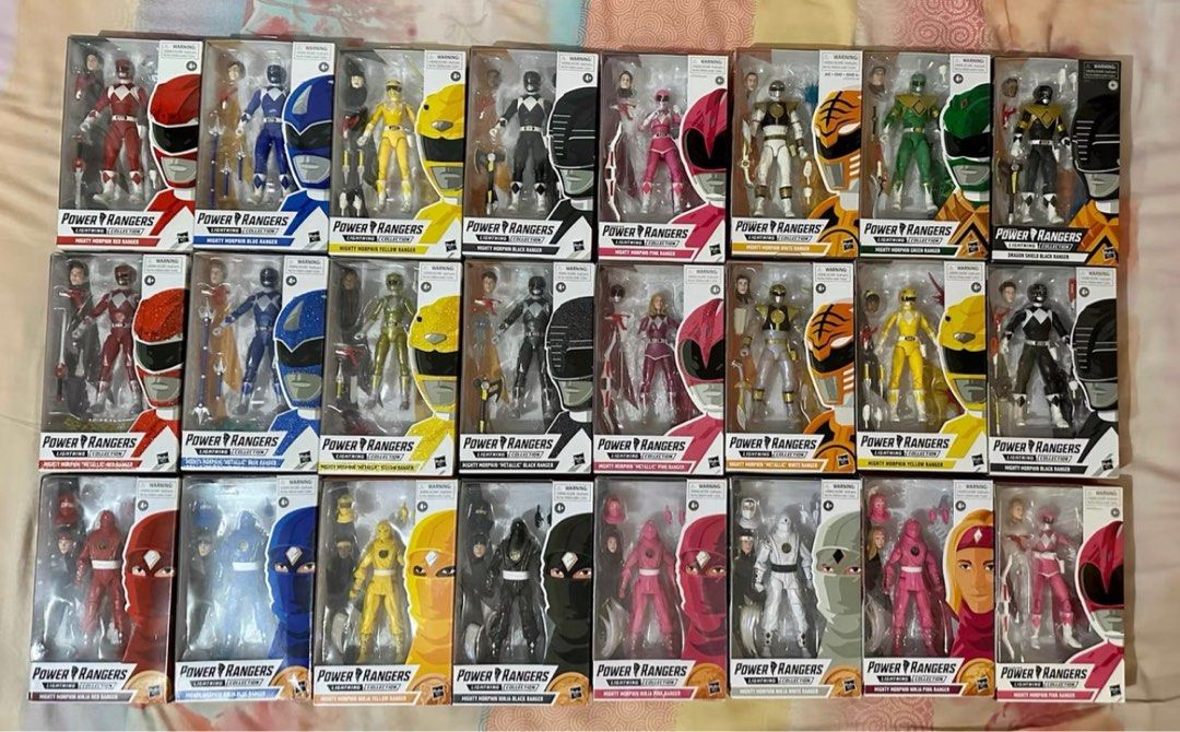 HASBRO POWER RANGERS LIGHTNING COLLECTION MIGHTY MORPHIN RED BLUE ...