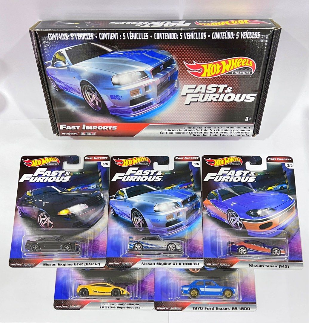 Hot Wheels Fast Imports Box Set Fast and Furious, Hobbies & Toys, Toys ...