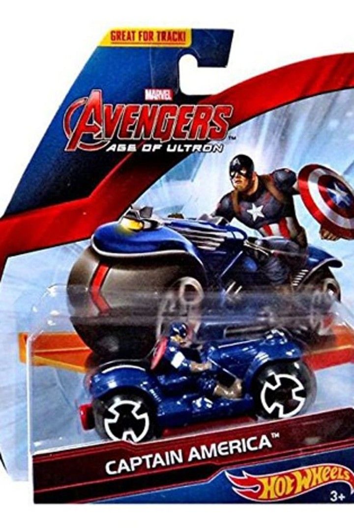 Hot Wheels Marvel Avengers Age of Ultron Captain America Diecast 2014 ...