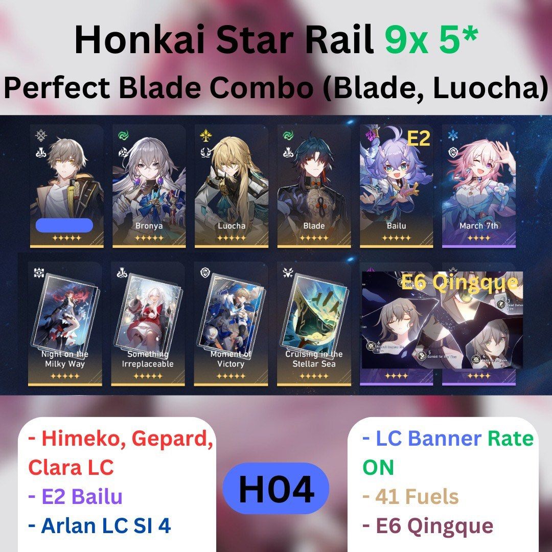 Cheap Honkai Star Rail HSR Account Catalogue [UPDATED 19/8], Video Gaming, Gaming Accessories ...