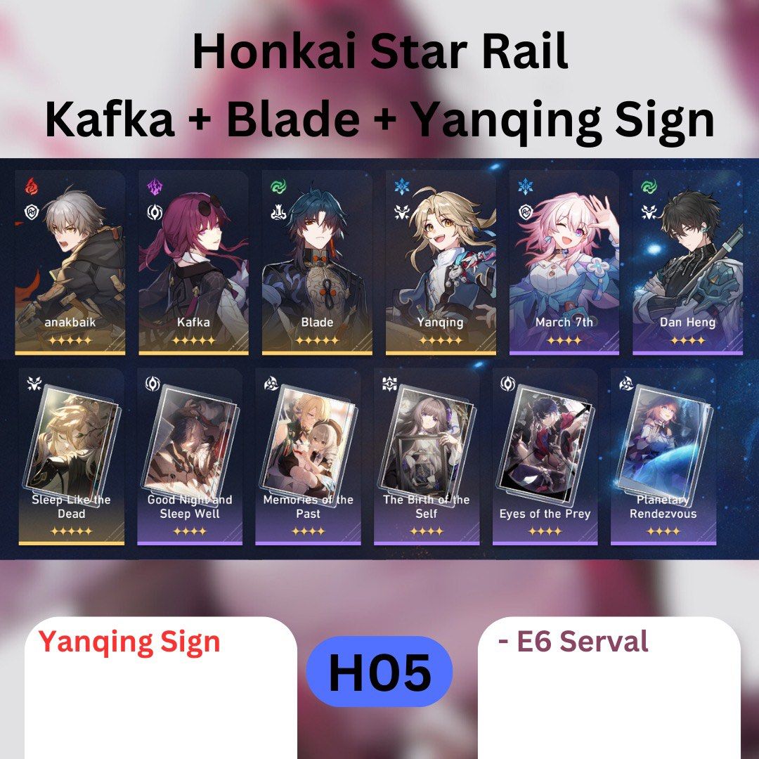 Cheap Honkai Star Rail HSR Account Catalogue [UPDATED 19/8], Video Gaming, Gaming Accessories ...