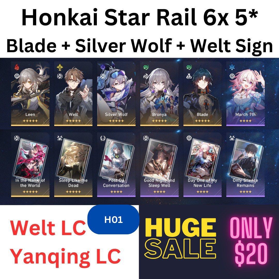 Cheap Honkai Star Rail HSR Account Catalogue [UPDATED 19/8], Video Gaming, Gaming Accessories ...