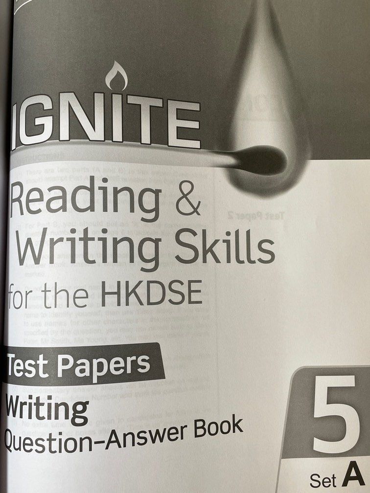 IGNITE Reading & Writing Skills for the HKDSE 5 2015 EDITION Set A, 興趣及遊戲, 書本 & 文具, 書本及雜誌 - 補充練習 ...