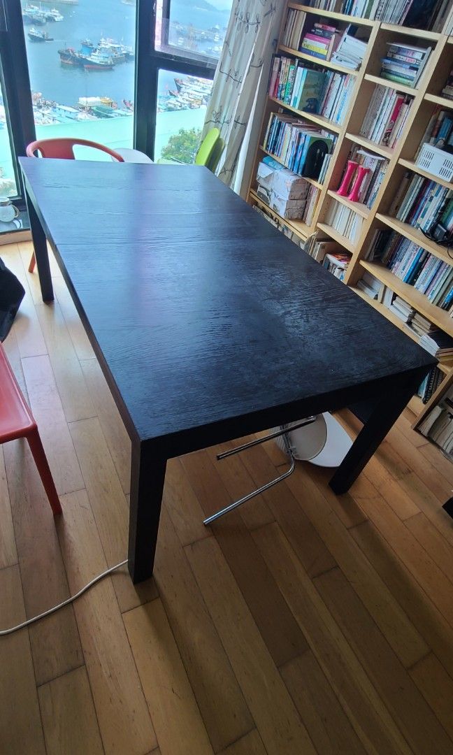 Ikea Extendable Dining Table, 傢俬＆家居, 傢俬, 桌子 - Carousell