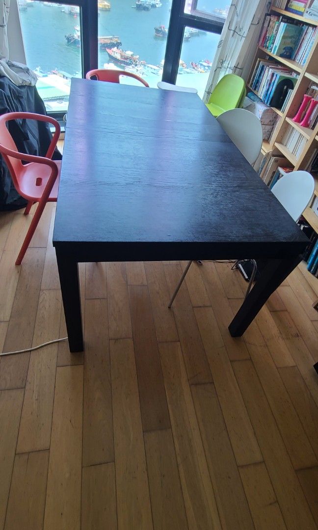 Ikea Extendable Dining Table, 傢俬＆家居, 傢俬, 桌子 - Carousell