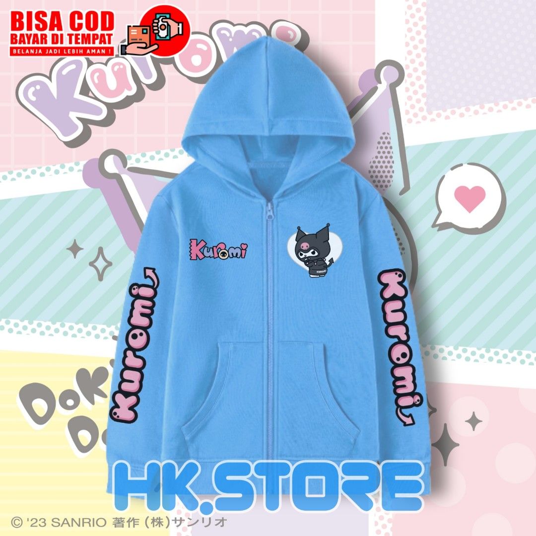 Jaket Zipper Anak Kuromi My Melodi / Hoodie Zipper Anak Kuromi My ... Jaket Zipper Anak Kuromi My Melodi / Hoodie Zipper Anak Kuromi My ...