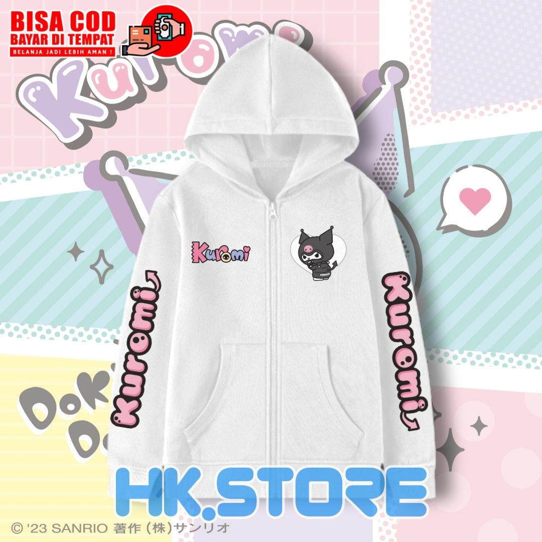 Jaket Zipper Anak Kuromi My Melodi / Hoodie Zipper Anak Kuromi My ... Jaket Zipper Anak Kuromi My Melodi / Hoodie Zipper Anak Kuromi My ...