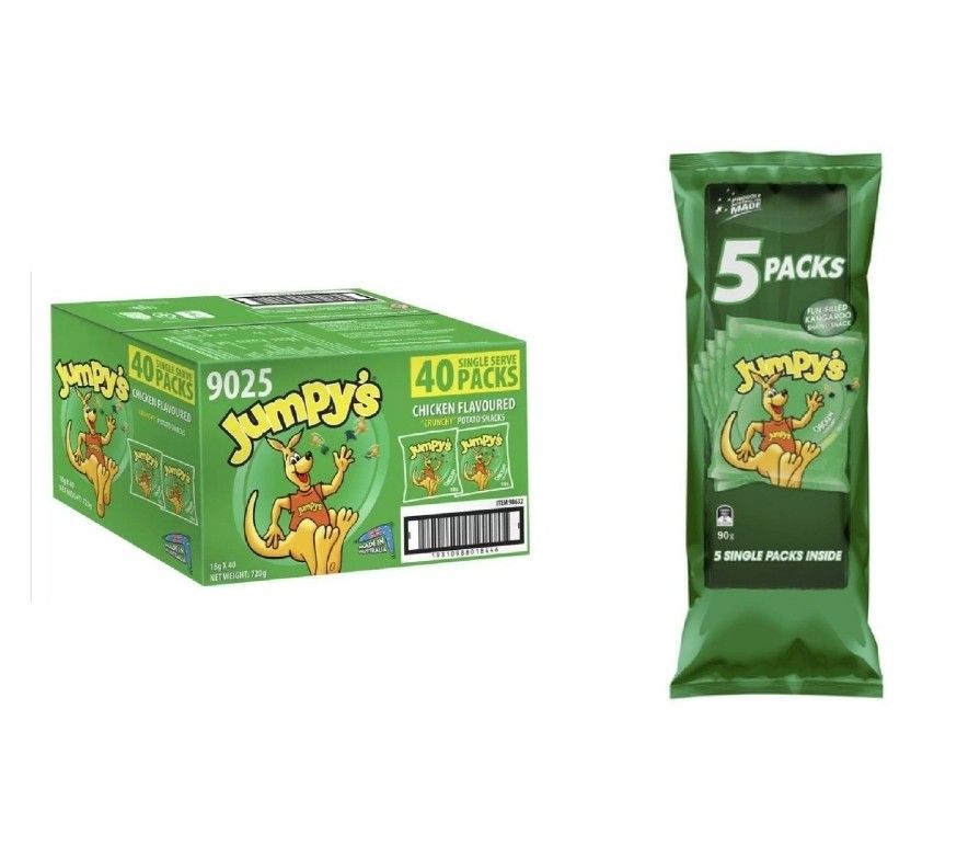 Jumpy’s Chicken Flavoured Potato Snacks, 嘢食 & 嘢飲, 本地食物 - Carousell
