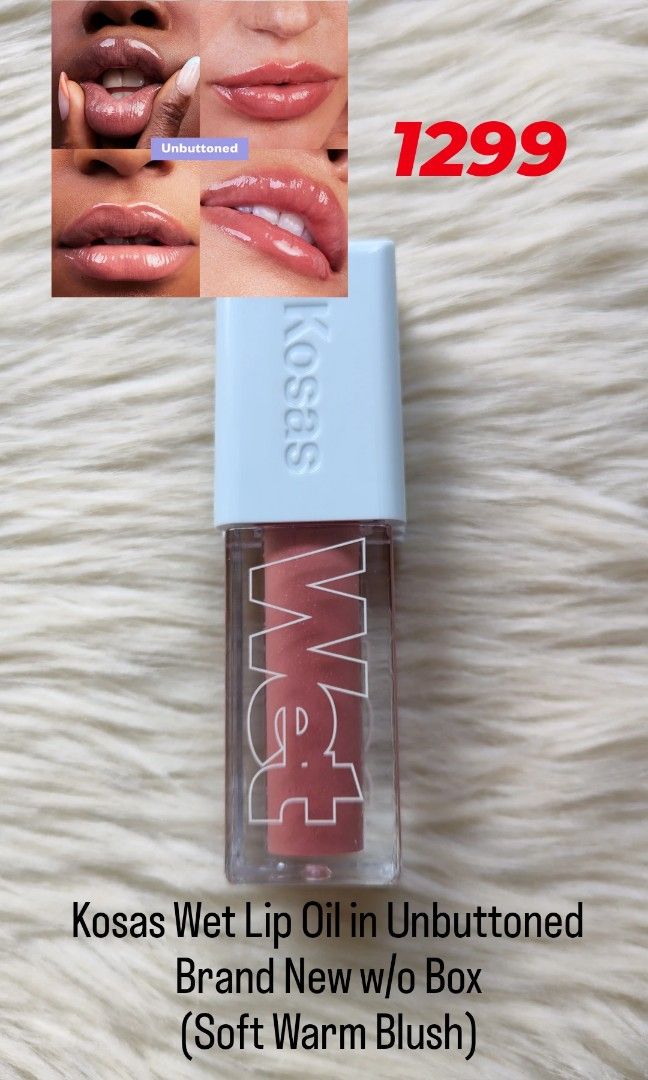 Kosas Wet Lip Oil In Unbuttoned On Carousell