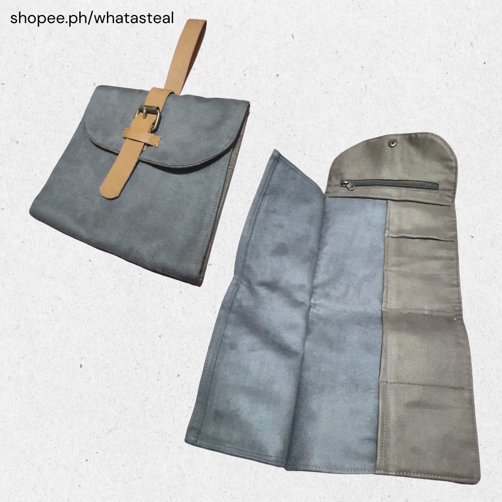 Leather folding case for brushes, Women's Fashion, Bags & Wallets ...