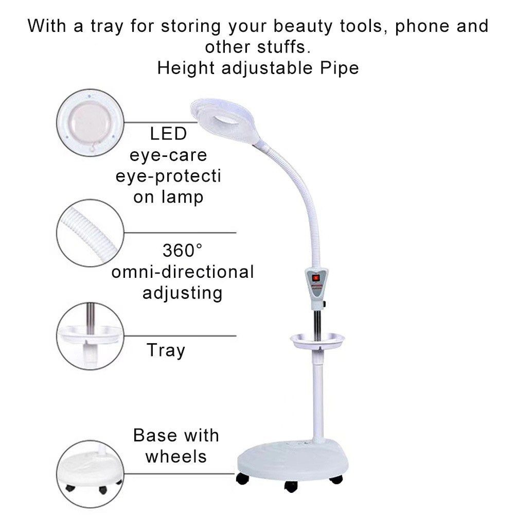 LED facial light lamp with 16x magnifying, Furniture & Home Living ...