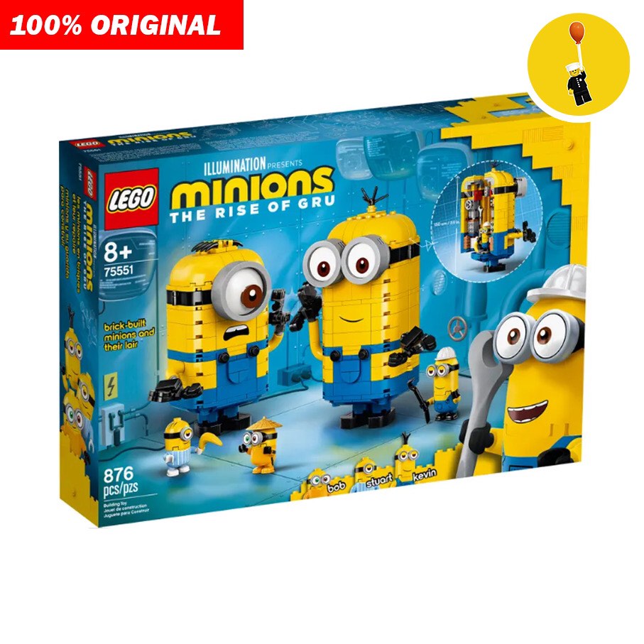 LEGO 75551 Minions Brick-built Minions and their Lair (Dented Box ...