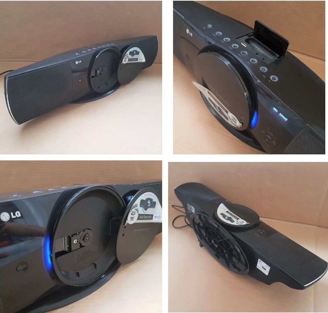 LG FB44 Soundbar System, Mini DVD, iPod Dock, Speakers 40 Watts each ...