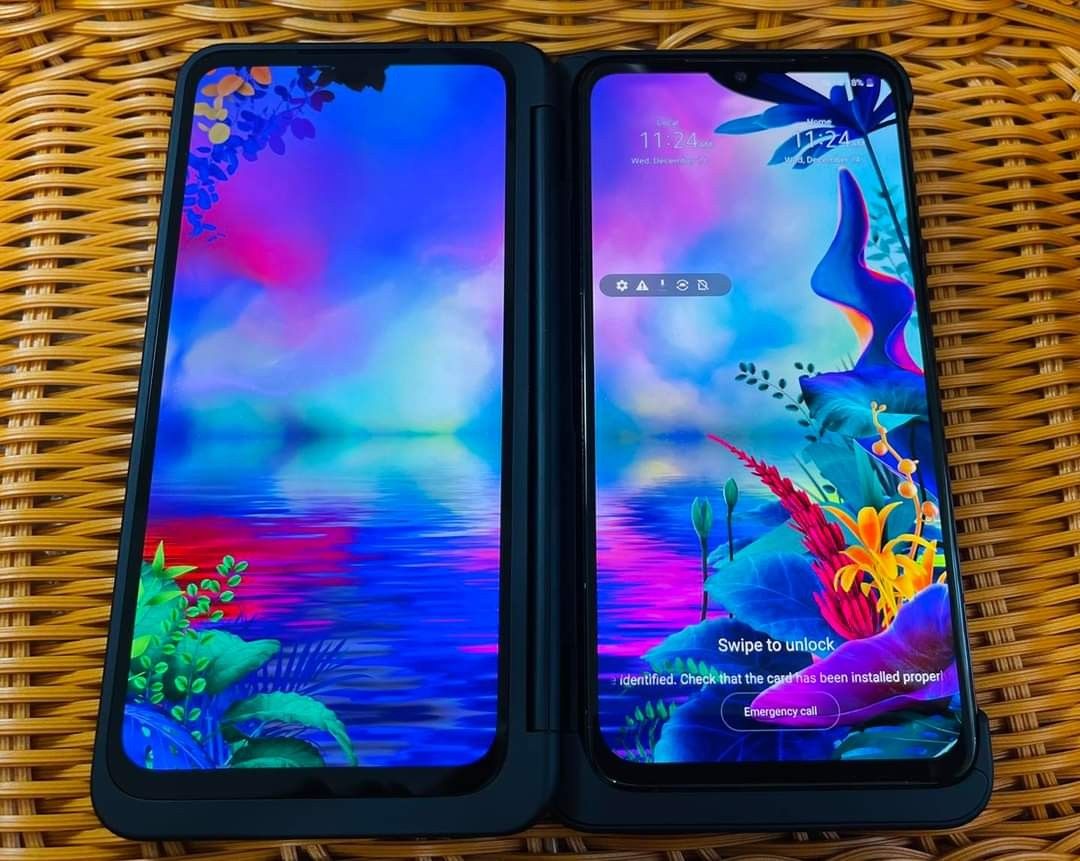 LG V50S 256/8ram Singlesim No image retention Unit condition: dent Dual ...