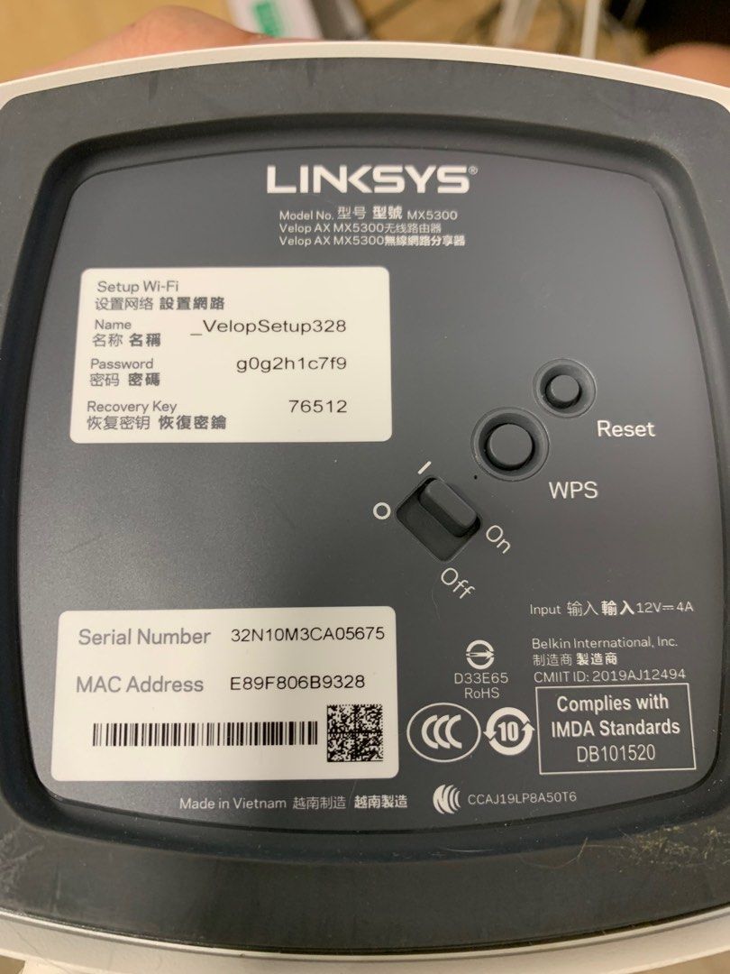 [香港行貨]Linksys MX5300 Ax5300 velop Mesh wiFi 6 Tri-Band Router (AX)三頻網狀 路由器, 電腦＆科技, 電腦周邊及配件, Wifi ...